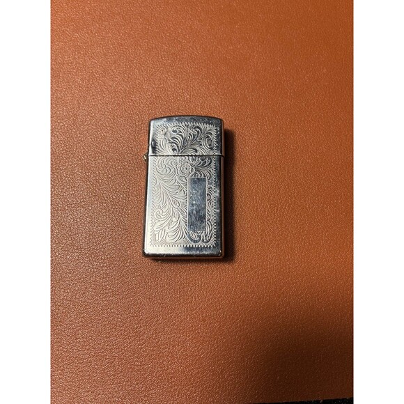 Zippo | Other | Vintage Zippo Lighter Ornate Floral Etched Design ...
